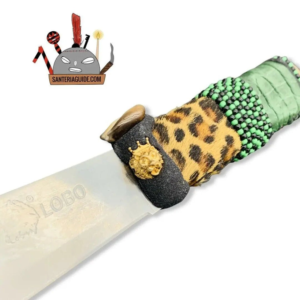 Cuchillo Decorativo de Oggun con Artesanía Artística